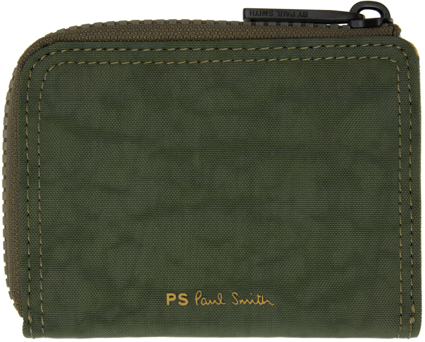 PS by Paul Smith Green Happy Zip-Around Wallet PS by Paul Smith