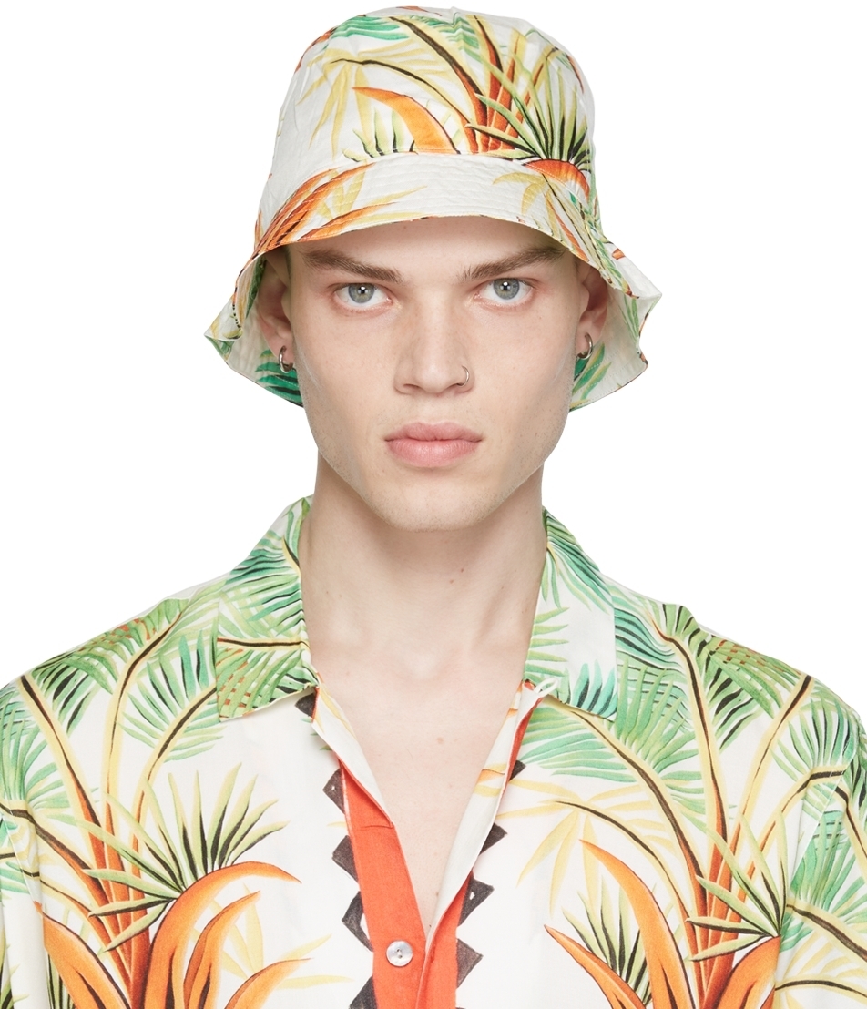 Endless Joy Off-White Date Palm Bucket Hat Endless Joy