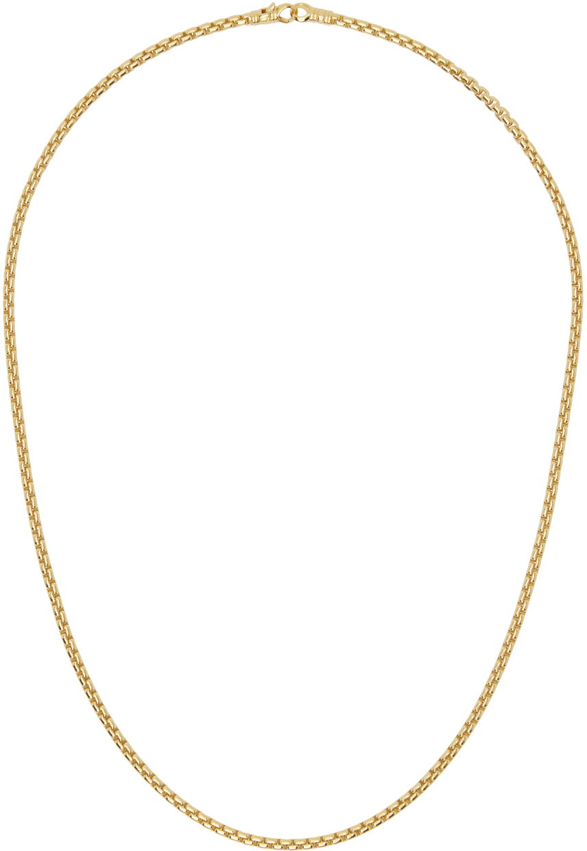 Tom Wood Gold Venetian Single S Necklace Tom Wood