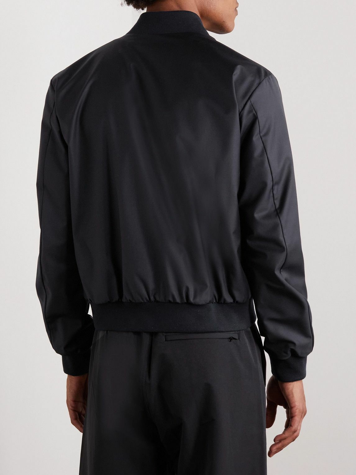 Moncler - Barn Reversible Virgin Wool-Flannel and Shell Bomber Jacket ...