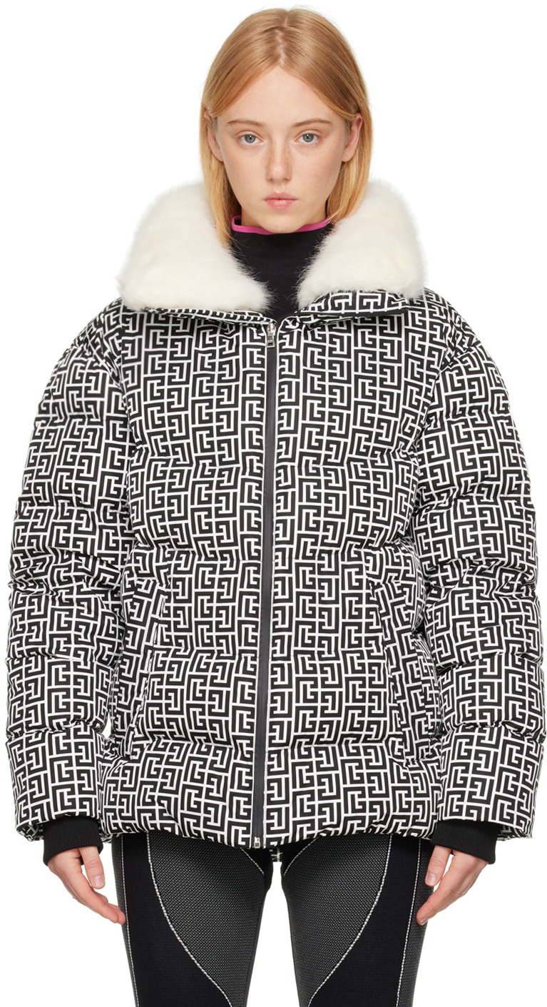 Balmain Black & White Monogram Jacket Balmain