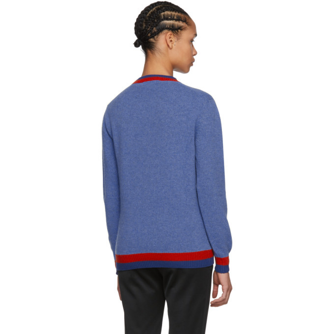 Gucci Blue Rabbit Knit Sweater Gucci