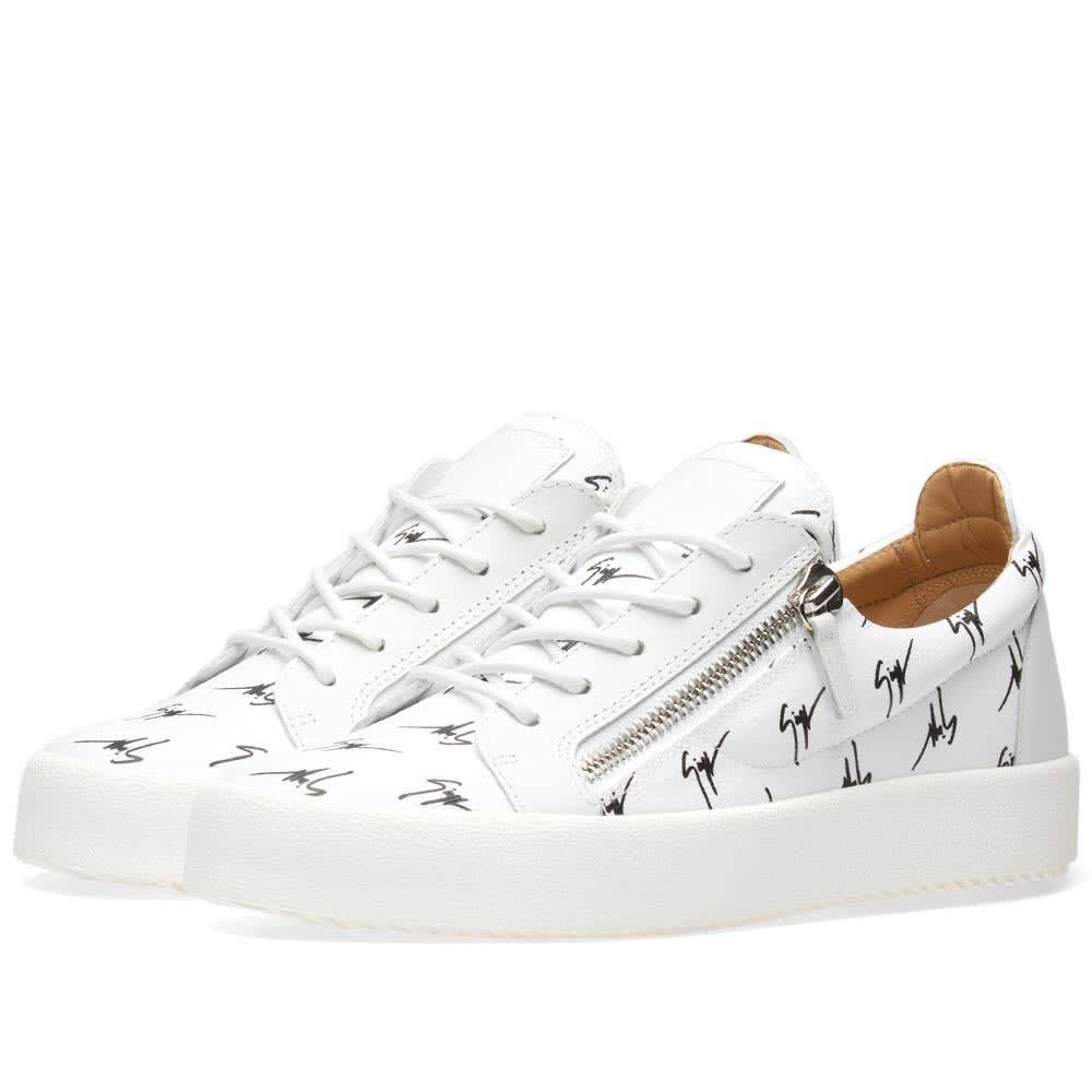 Giuseppe Zanotti Logo Printed Double Zip Low Sneaker Giuseppe Zanotti