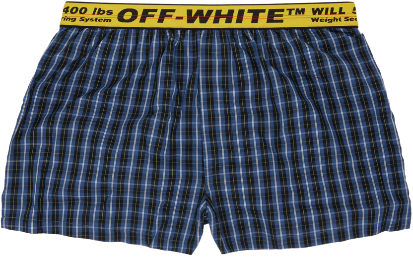 Off-White Blue Industrial Boxers Off-White