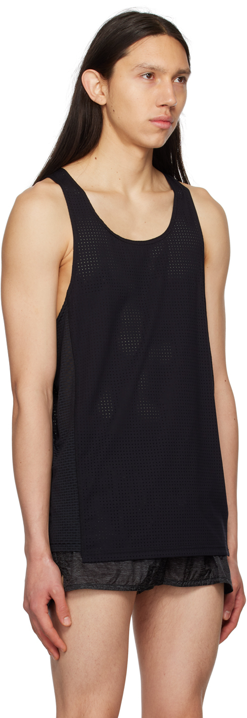 OVER OVER Black Racing Tank Top OVER OVER