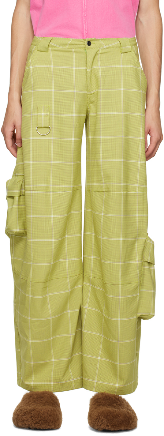 Collina Strada Green Check Trousers Collina Strada