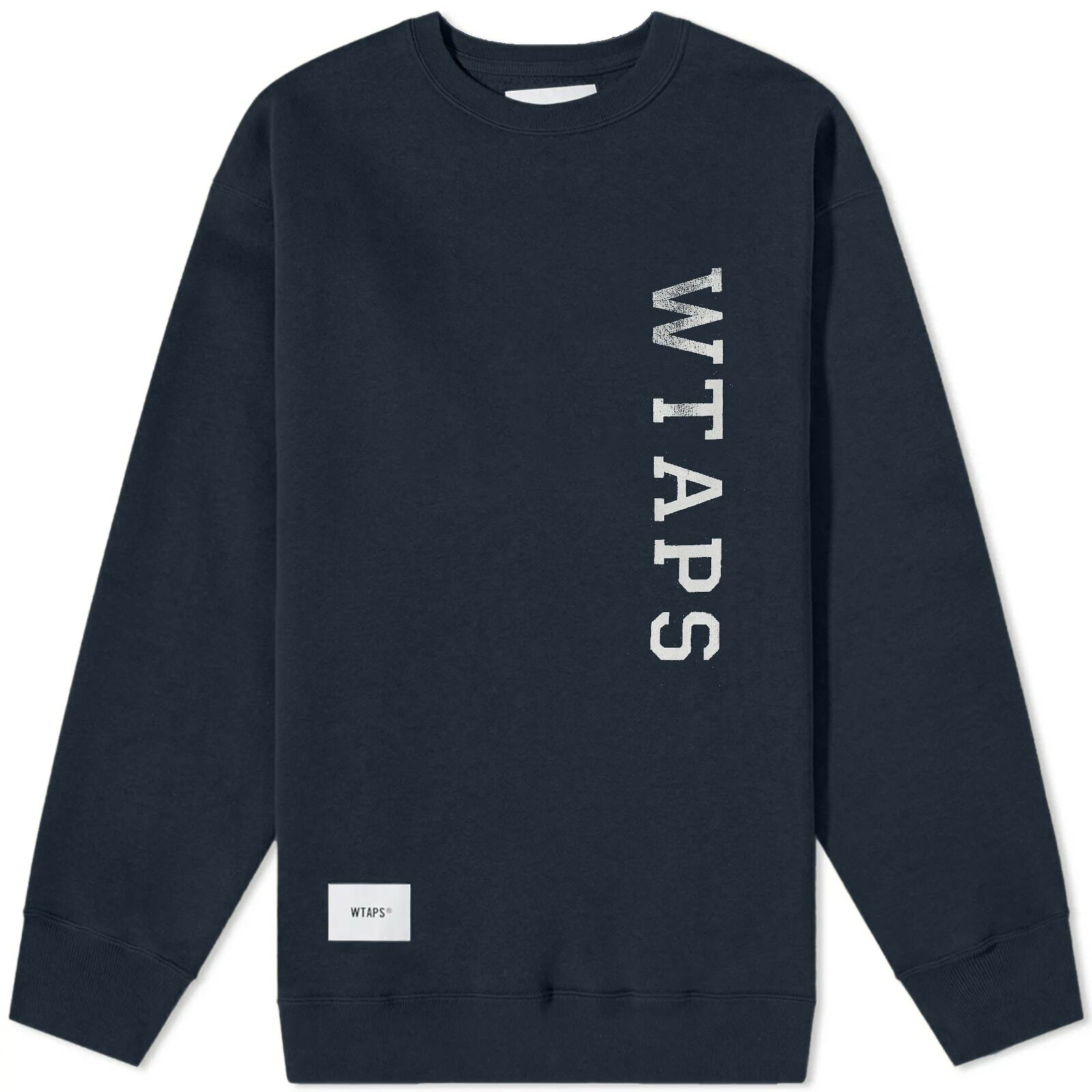 WTAPS Men's Design 01 Logo Sweater in Navy WTAPS