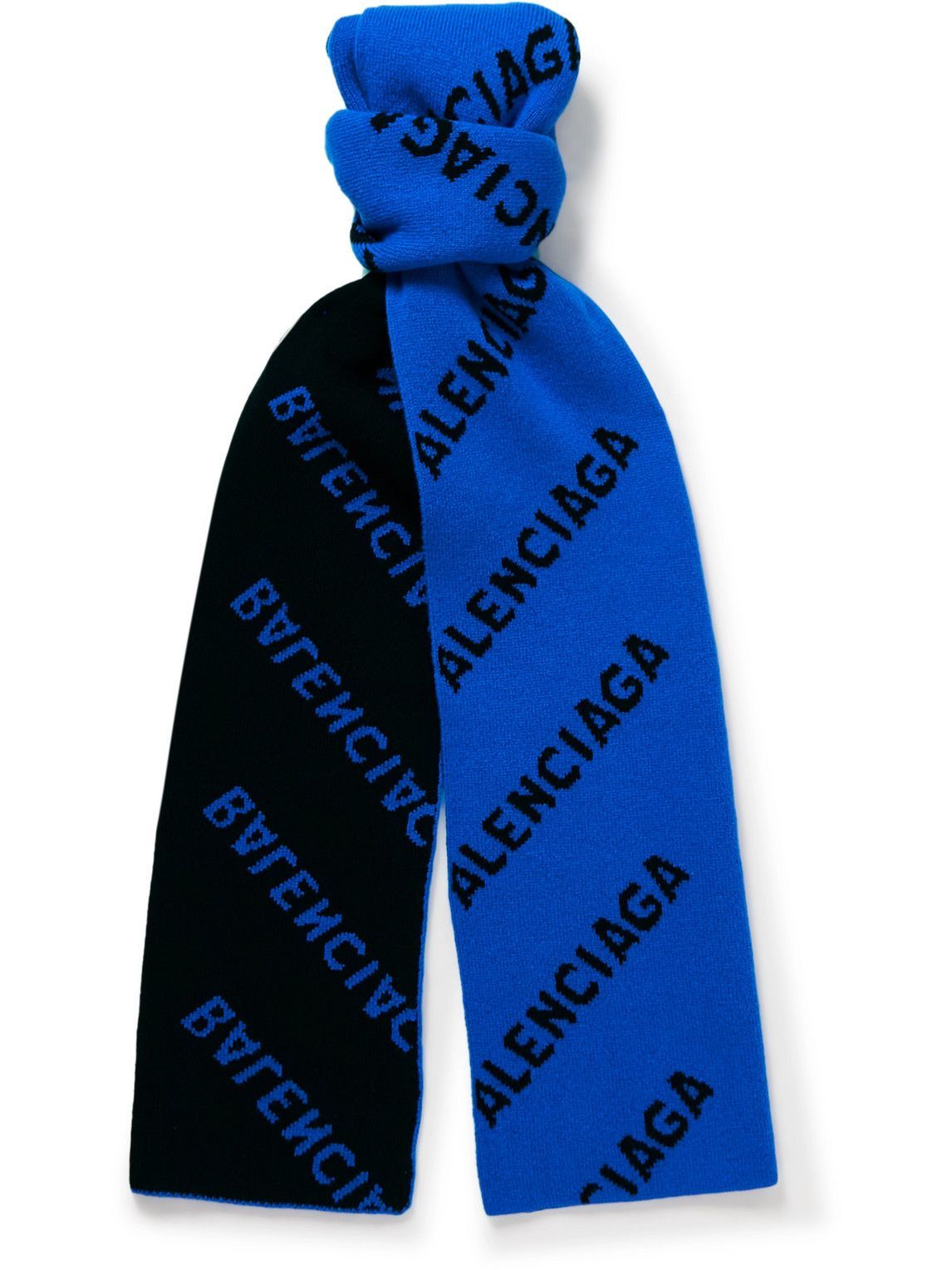 Balenciaga Logo Jacquard Wool Blend Scarf Balenciaga Balenciaga Logo Jacquard Wool Blend Scarf Balenciaga