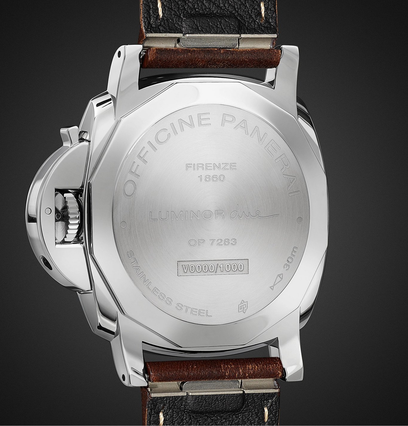Panerai - Luminor Due Automatic 42mm Stainless Steel and Leather Watch ...