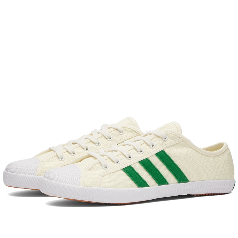 Adidas Men's Adria Sneakers in Off White/Green adidas