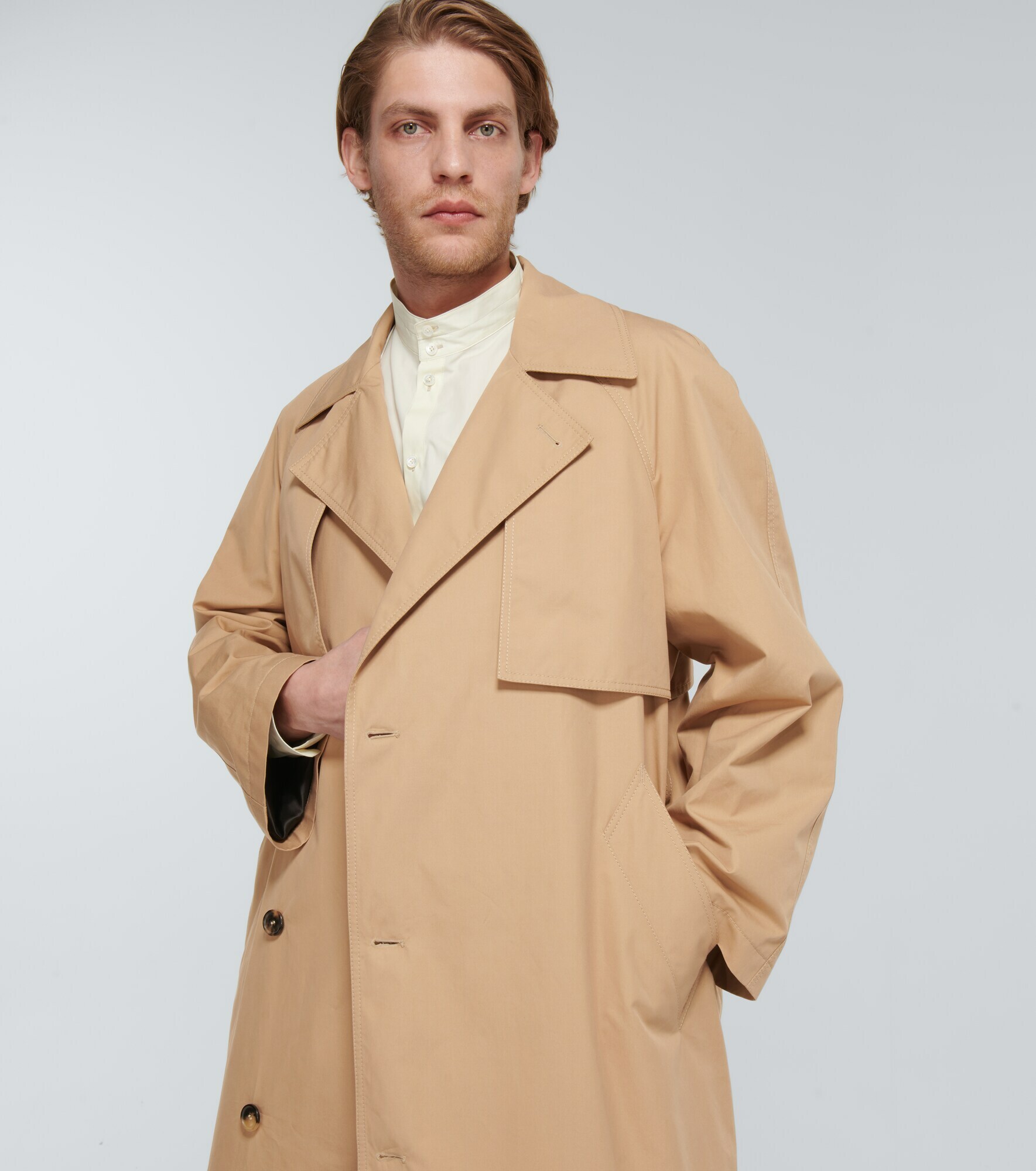 Loewe - Double flap cotton trench coat Loewe