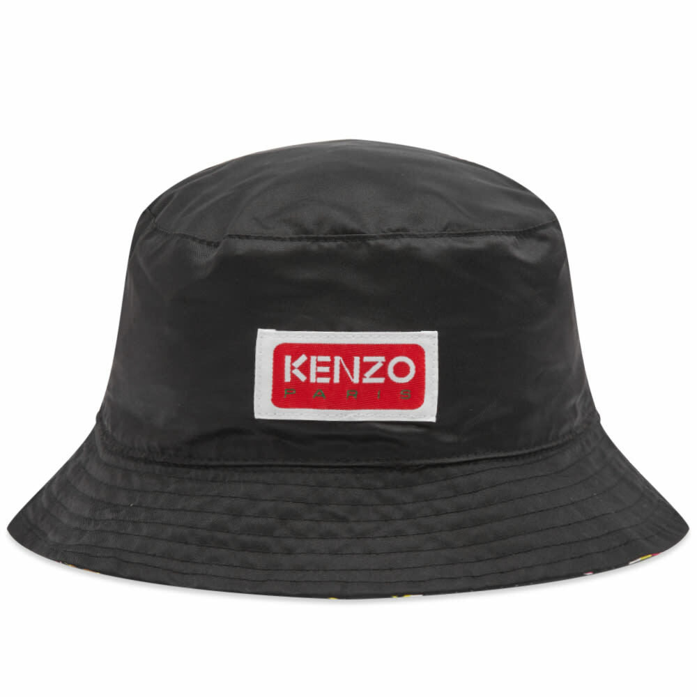 Kenzo Men's Bouquet Reversible Bucket Hat in Black Kenzo