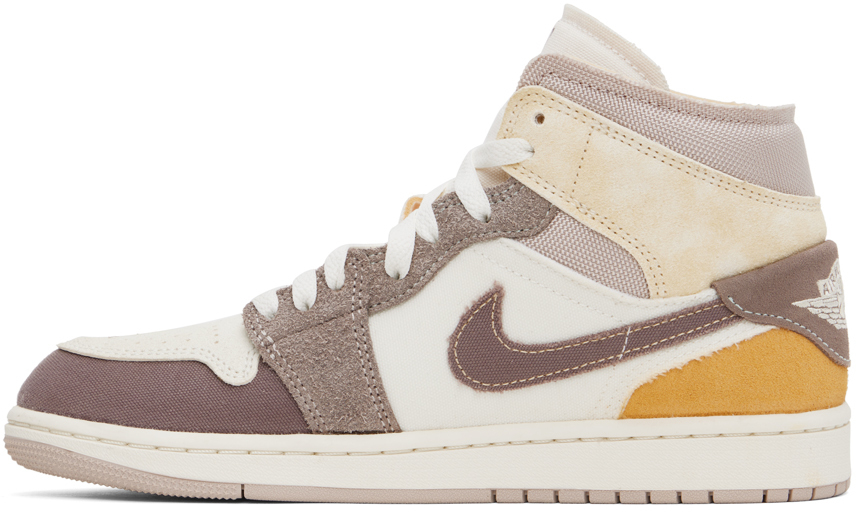 Nike Jordan Beige Air Jordan 1 Mid SE Craft Sneakers Nike Jordan Brand