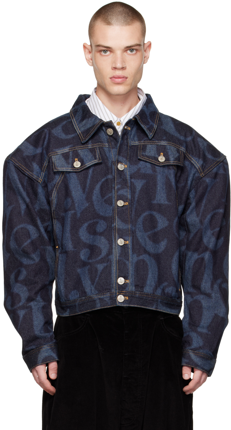 Vivienne Westwood Blue Boxer Denim Jacket Vivienne Westwood
