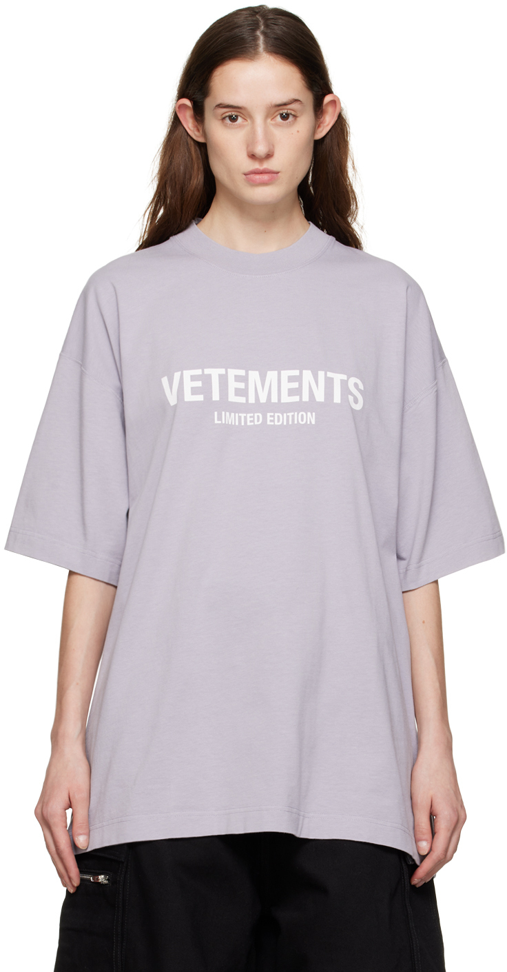 VETEMENTS Purple 'Limited Edition' T-Shirt Vetements
