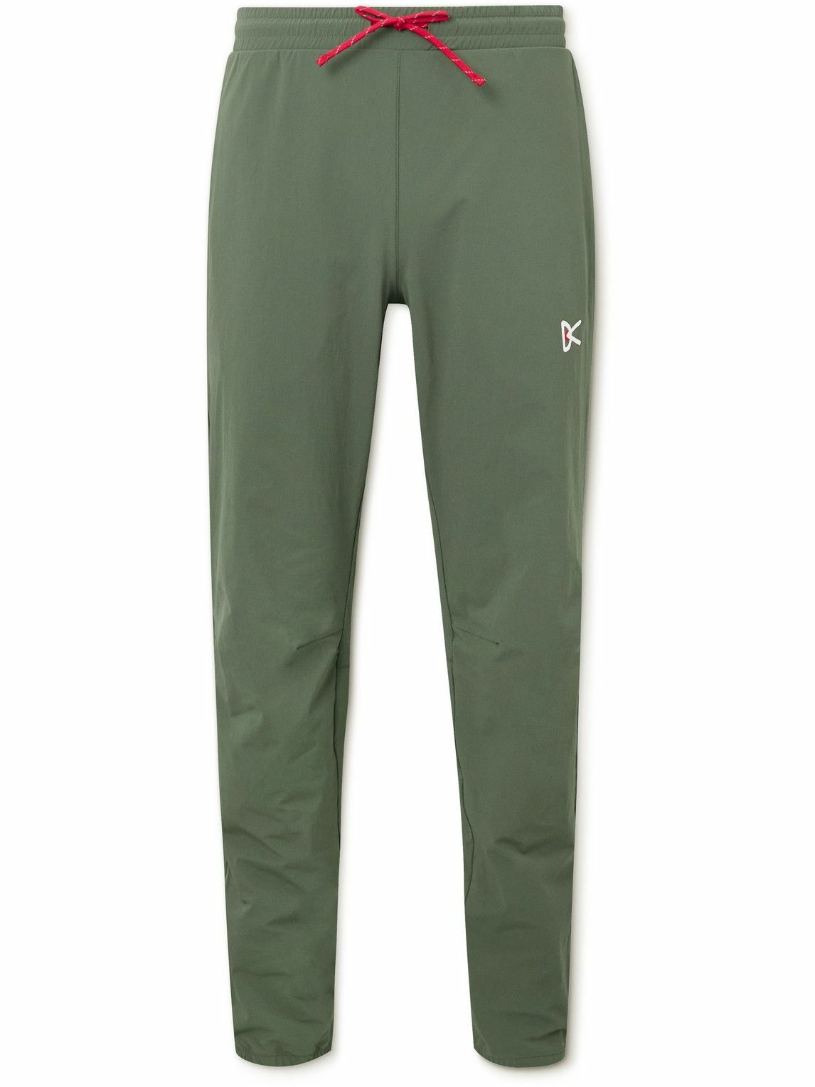 DISTRICT VISION - Zanzie Tapered Logo-Print Stretch-Shell Track Pants ...