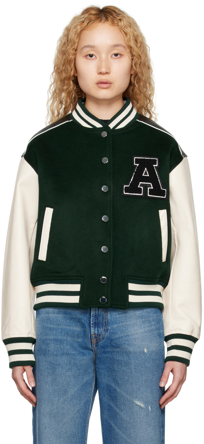 Axel Arigato Green Ivy Varsity Bomber Jacket Axel Arigato