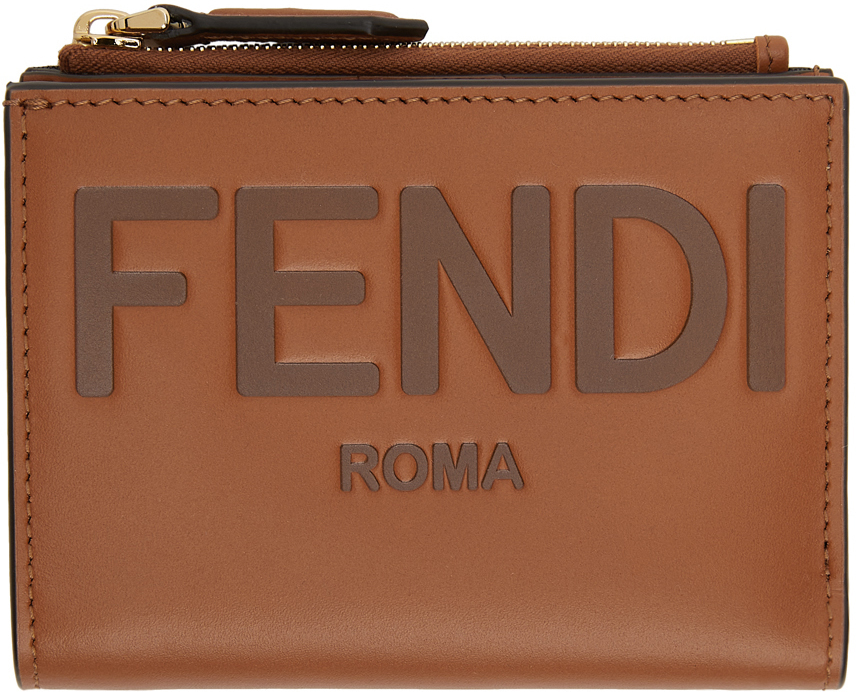 Fendi Brown Logo Wallet Fendi