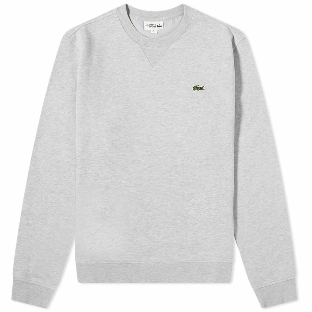 Lacoste Men's Classic Logo Crew Sweat in Grey Marl Lacoste
