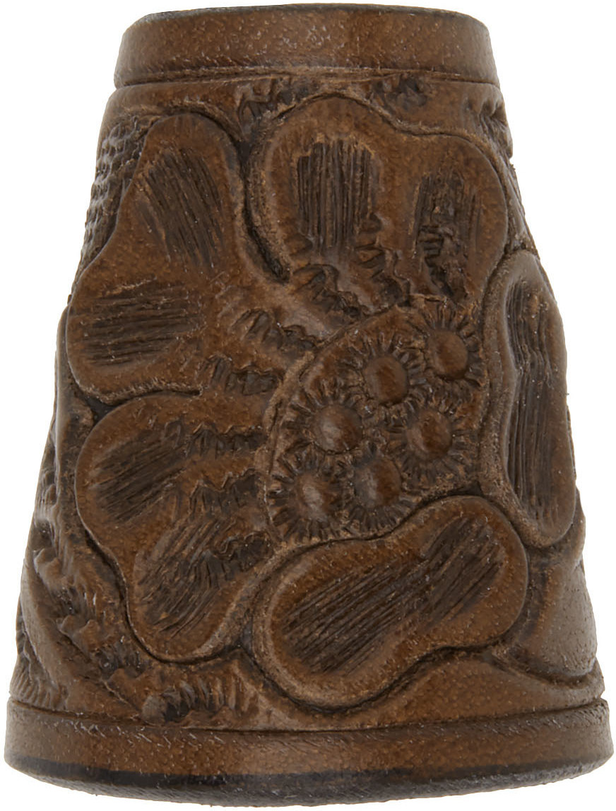 RRL Brown Leather Bandana Slider RRL