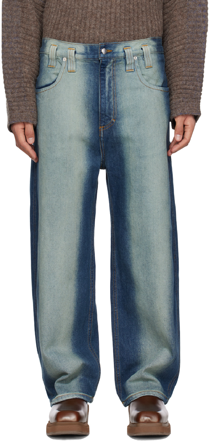 Eckhaus Latta Blue Gradient Jeans Eckhaus Latta