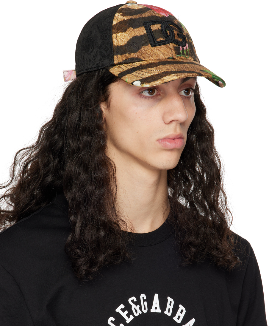 Dolce & Gabbana Black DG Embroidery Cap Dolce & Gabbana