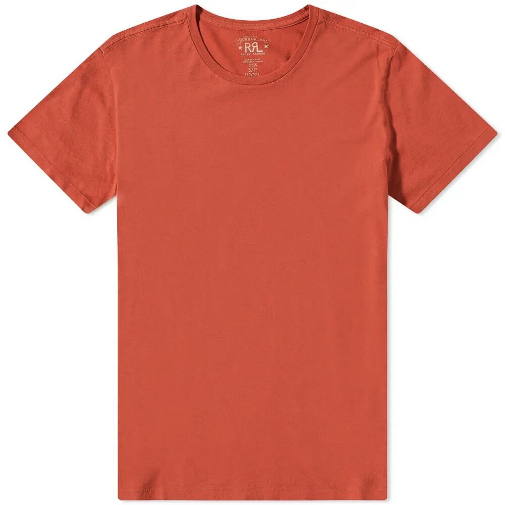 RRL Men's Basic T-Shirt in Rust RRL