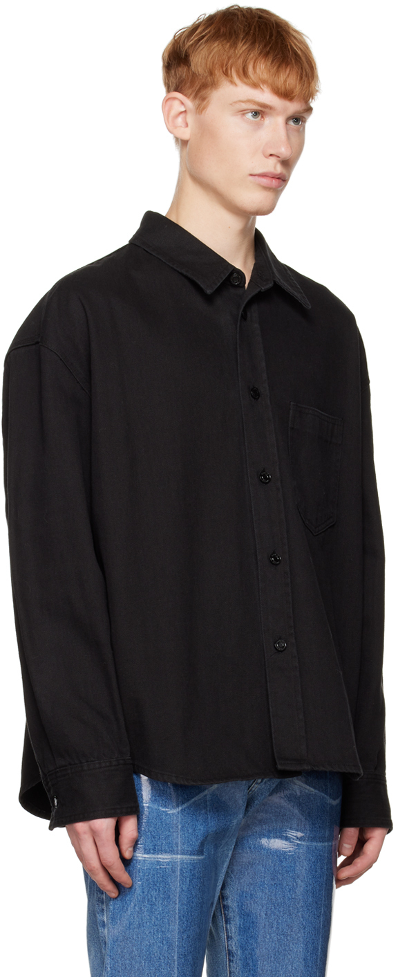 System Black Embossed Shirt System