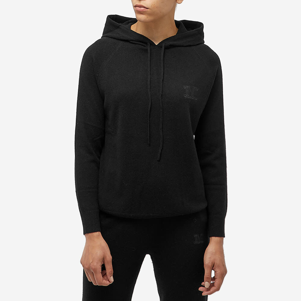 Max Mara Women's Caden Knitted Cashmere Hood Jumper in Black Max Mara