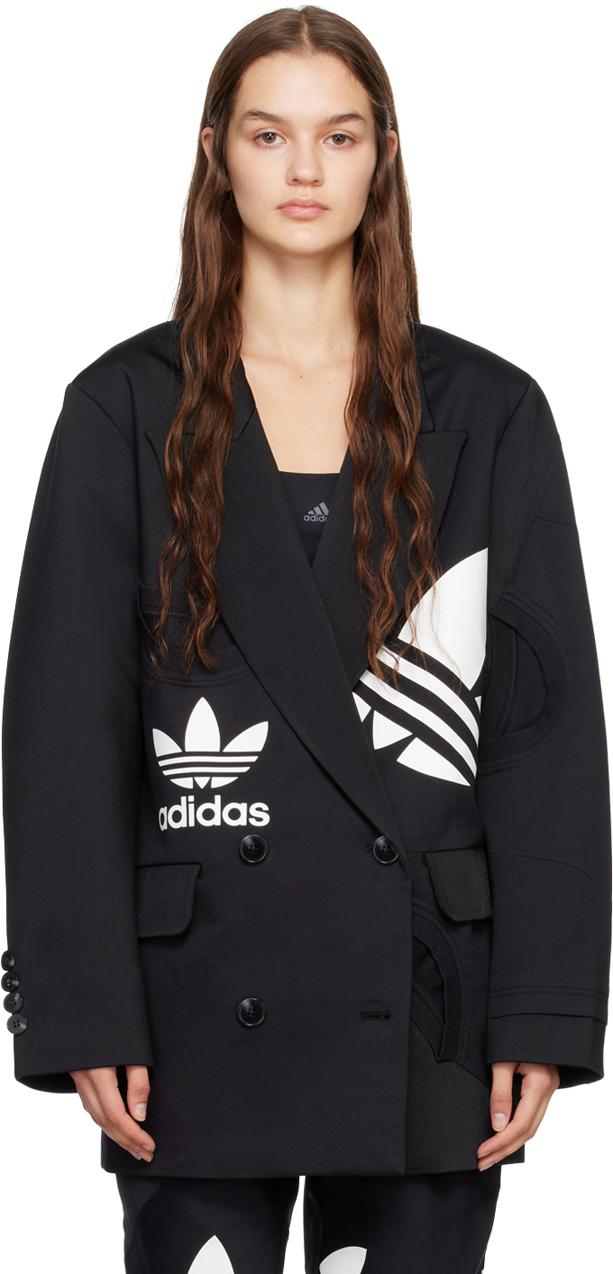 adidas Originals Black Paneled Blazer adidas Originals