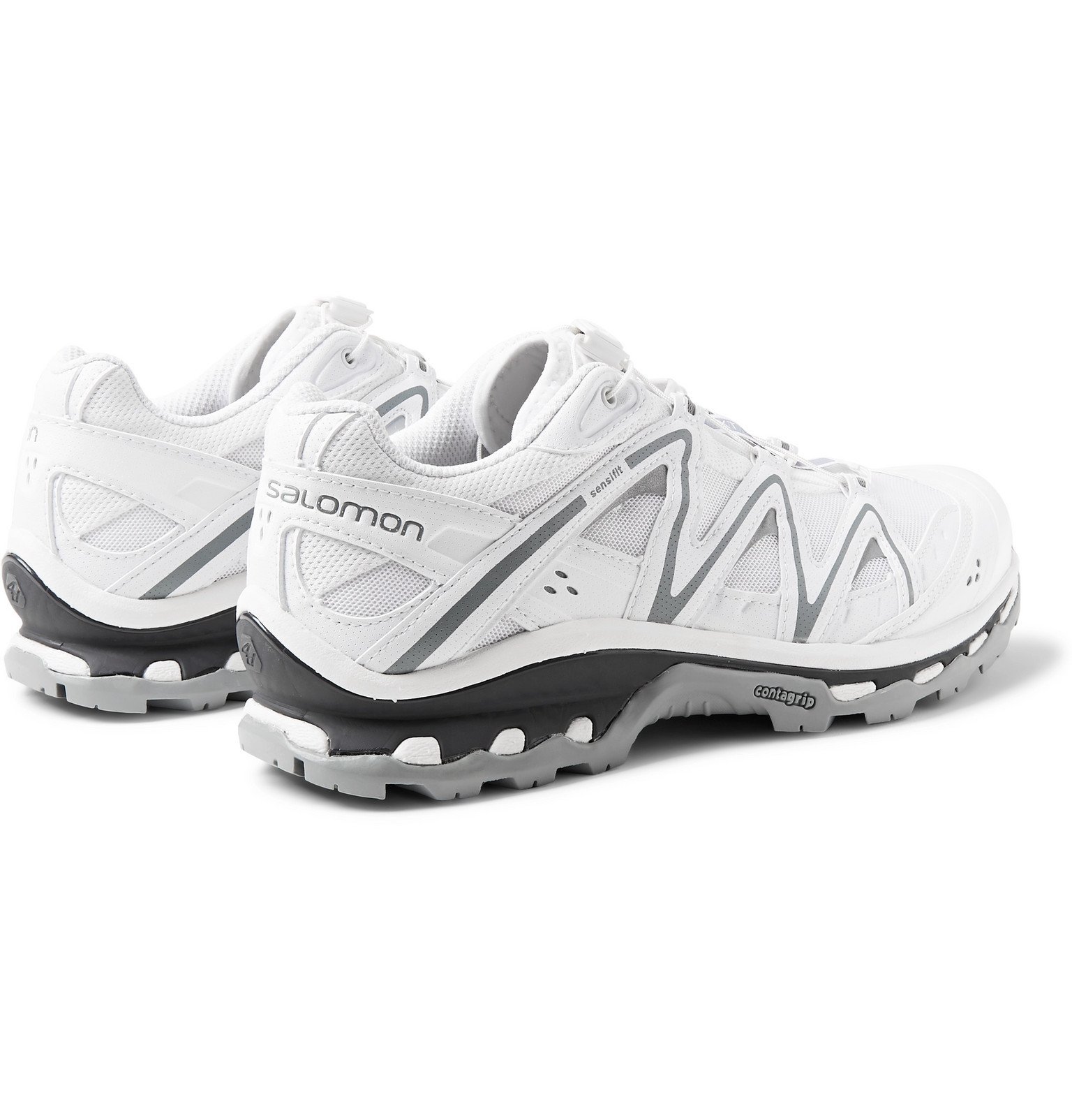 Salomon - XT Quest Advanced Mesh and Leather Running Sneakers - White ...