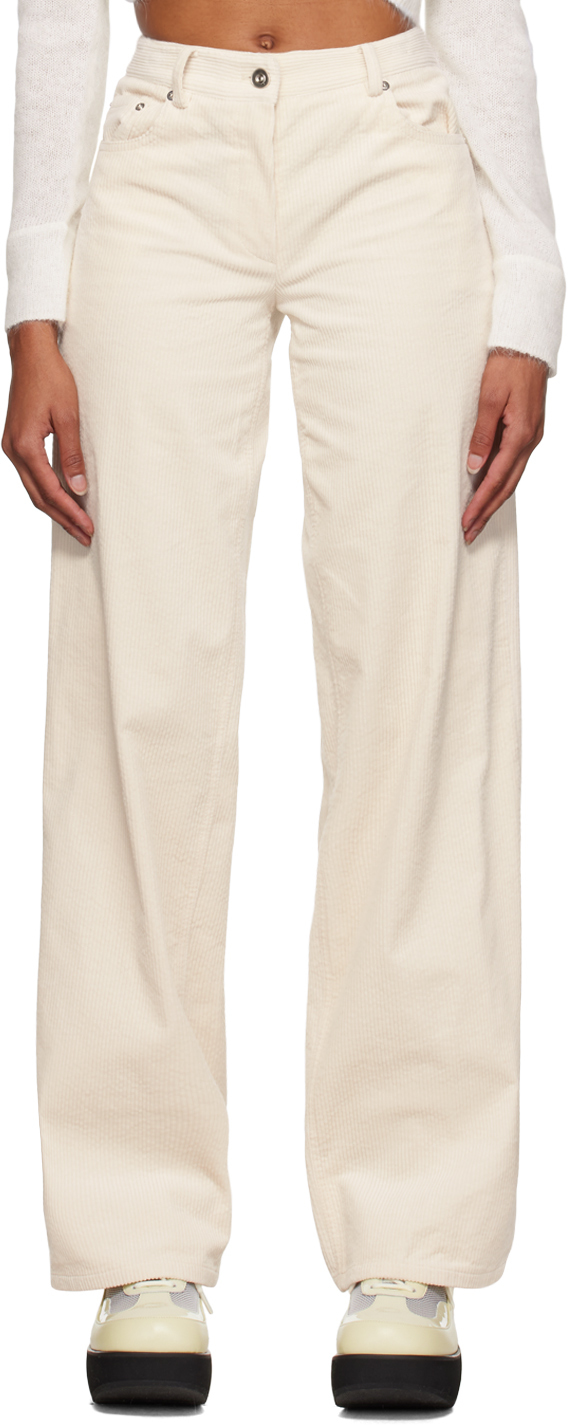System Off-White Corduroy Trousers System