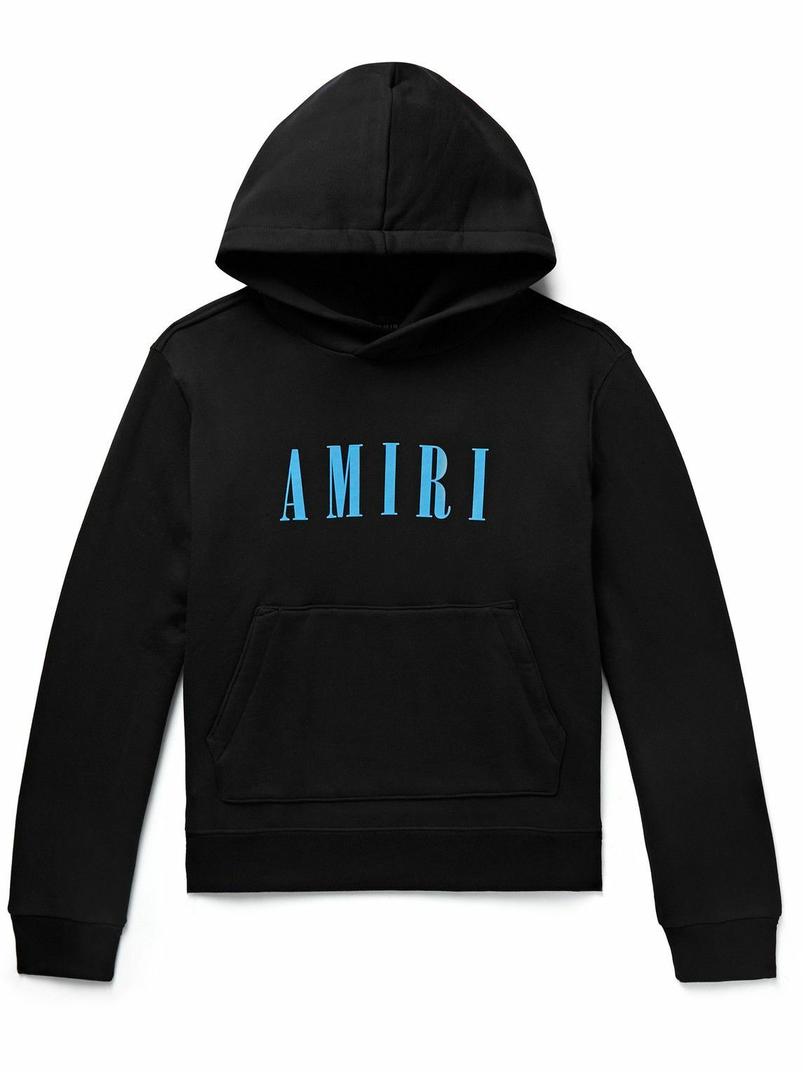 AMIRI - Logo-Print Cotton-Jersey Hoodie - Black Amiri