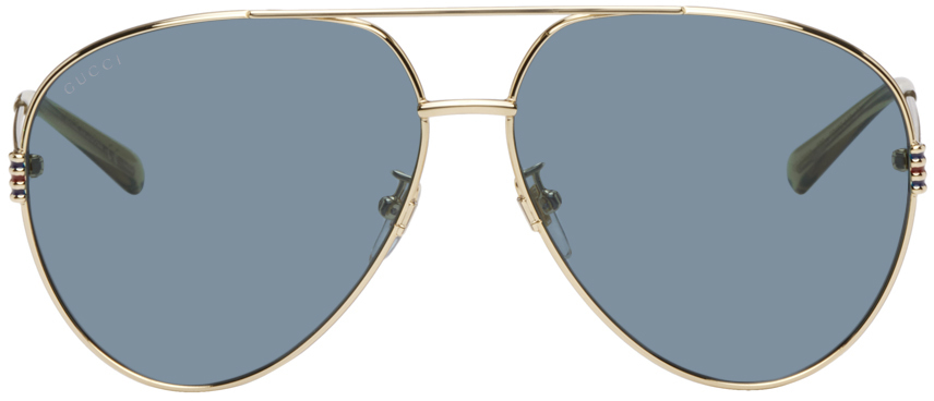 Gucci Gold Aviator Sunglasses Gucci