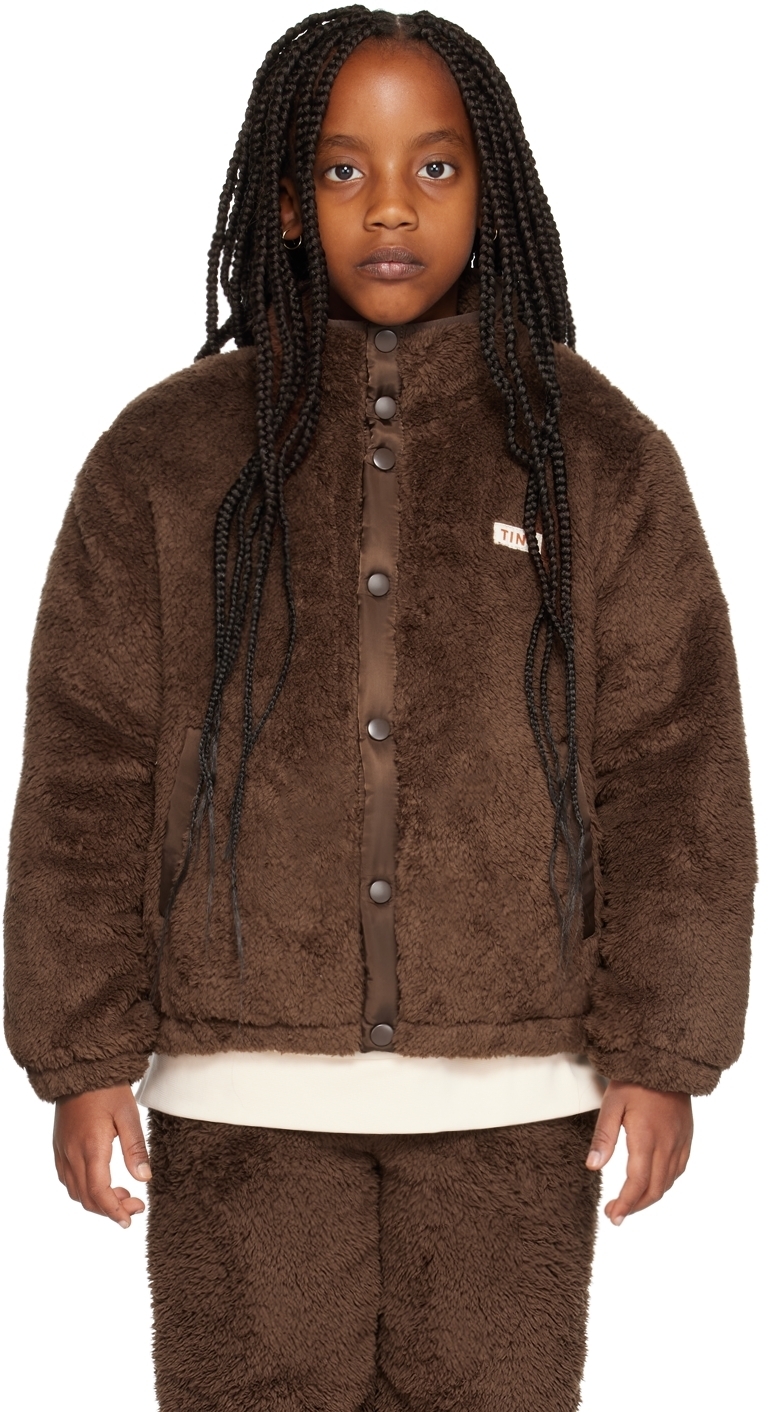 TINYCOTTONS Kids Brown Polar Jacket TINYCOTTONS