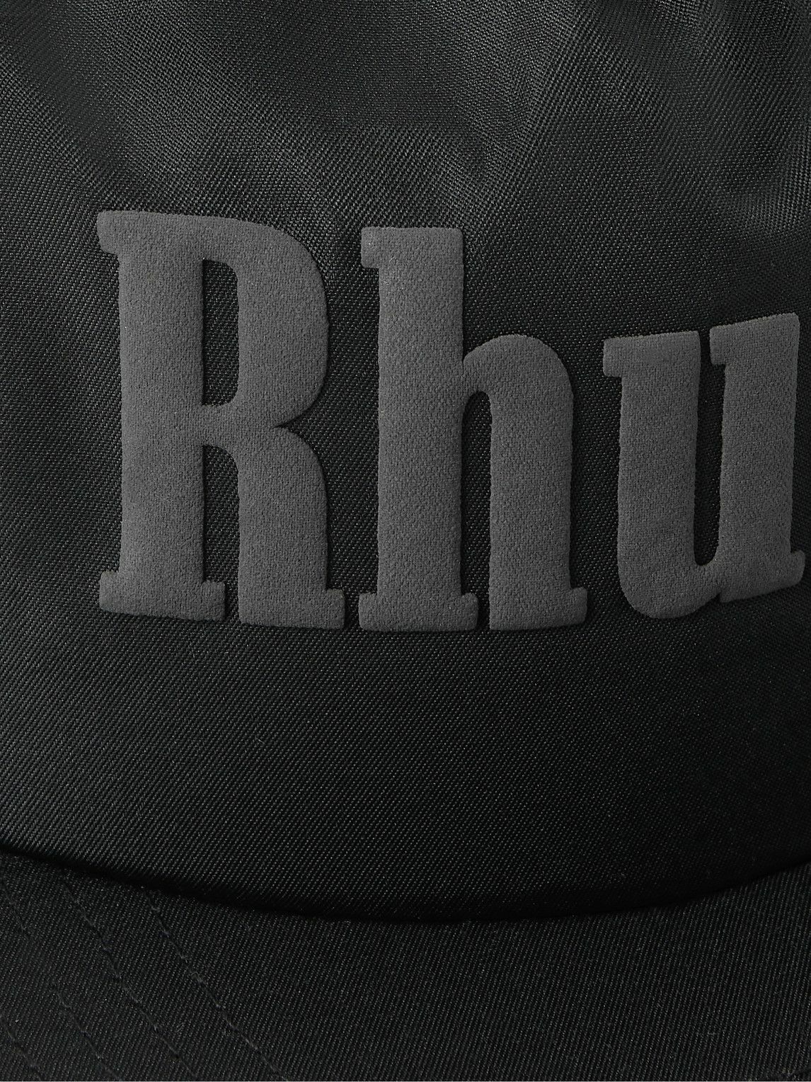 Rhude - Logo-Flocked Satin Trucker Cap Rhude