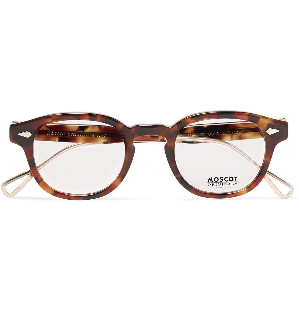 Moscot - Lemtosh Round-Frame Tortoiseshell Acetate and Gold-Tone ...