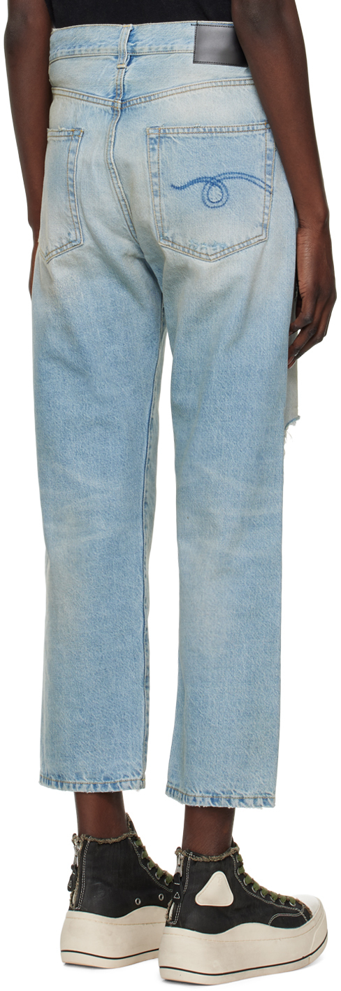 R13 Blue Boyfriend Jeans R13