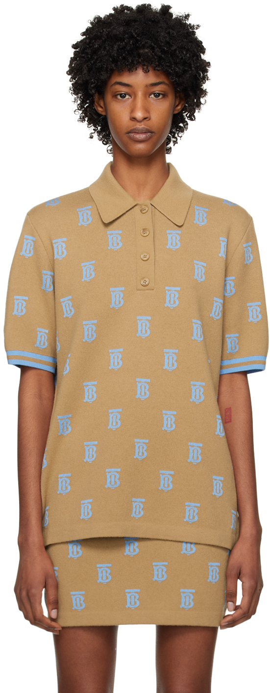 Burberry Tan Monogram Polo Burberry
