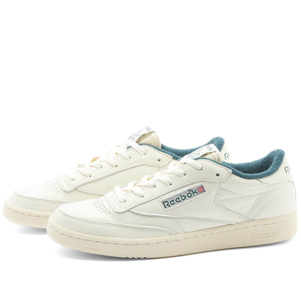 Reebok Men's Club C 85 Vintage Sneakers in Chalk/Alabaster/Forest Reebok
