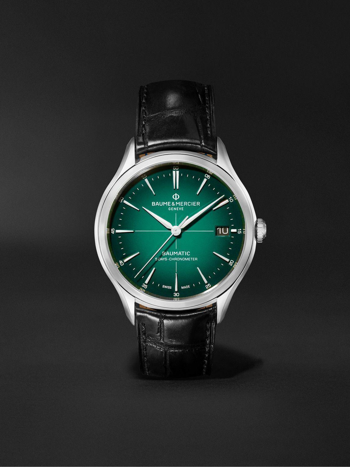 Baume & Mercier - Clifton Baumatic Automatic Chronometer 40mm Stainless ...