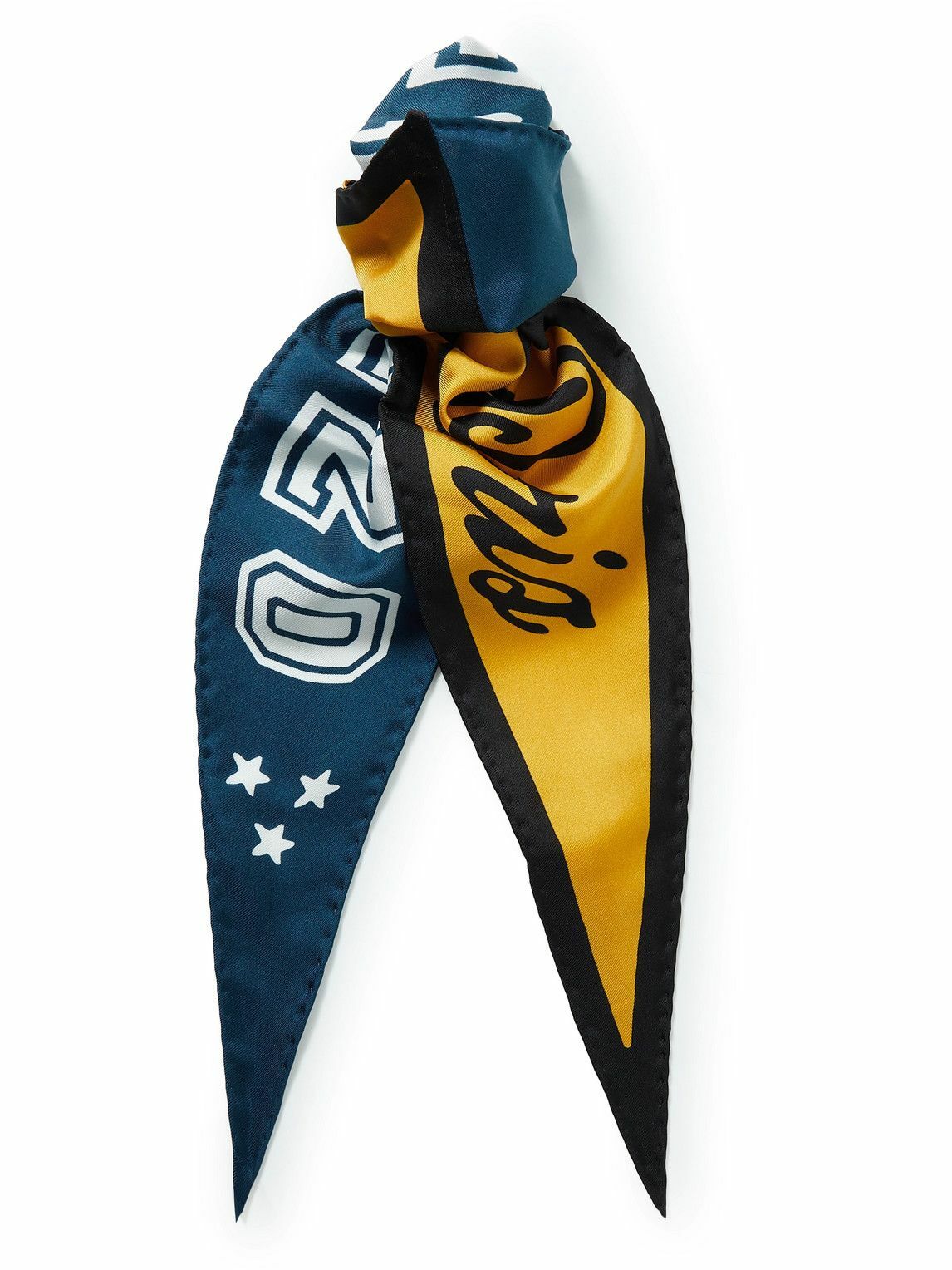 KENZO - Logo-Print Silk-Twill Scarf Kenzo