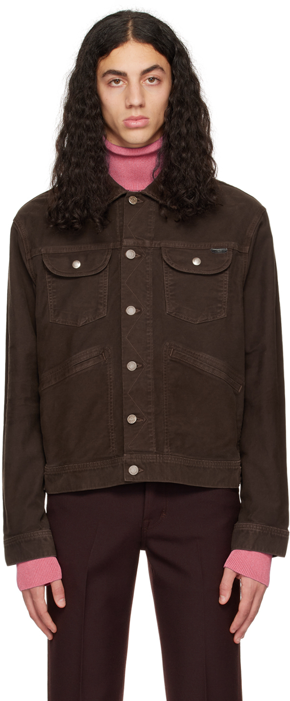 TOM FORD Brown Buttoned Jacket TOM FORD