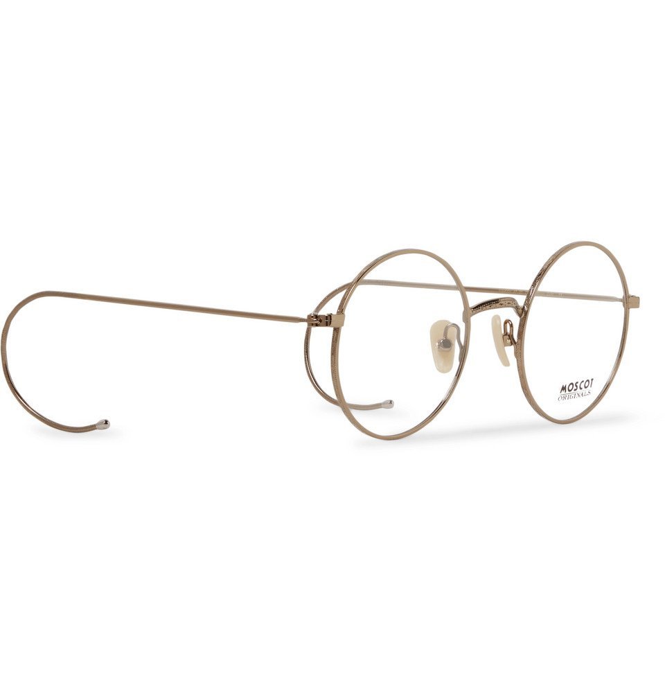 Moscot - Hamish Round-Frame Gold-Tone Optical Glasses - Gold Moscot