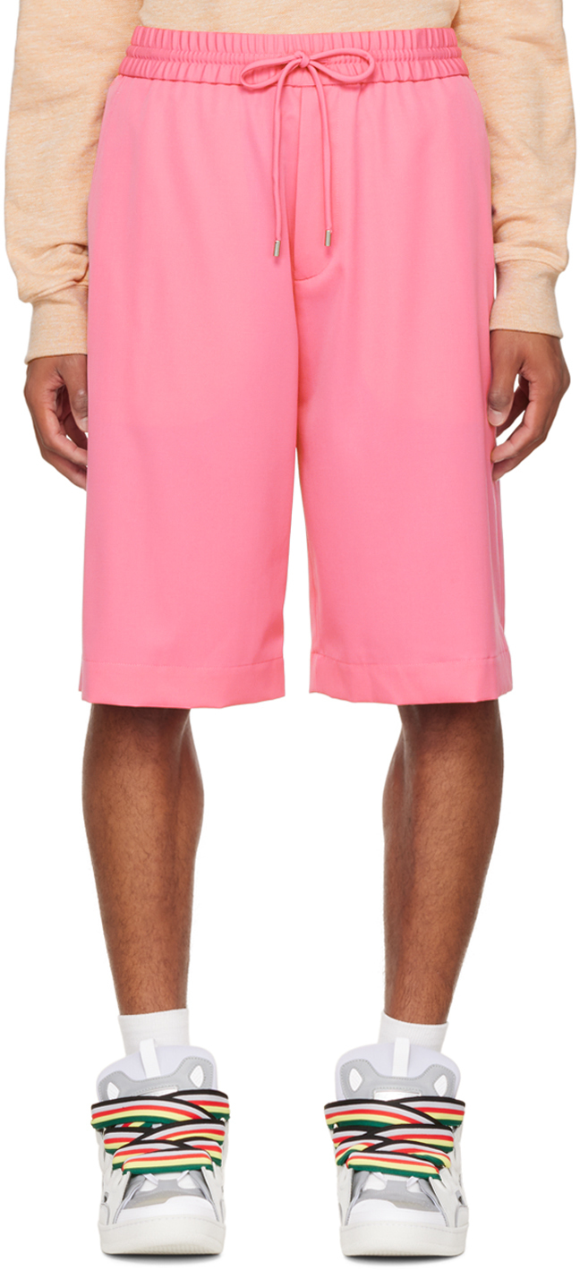 Lanvin Pink Embroidered Shorts Lanvin