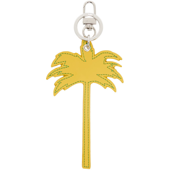 Palm Angels Yellow Palm Tree Keychain Palm Angels