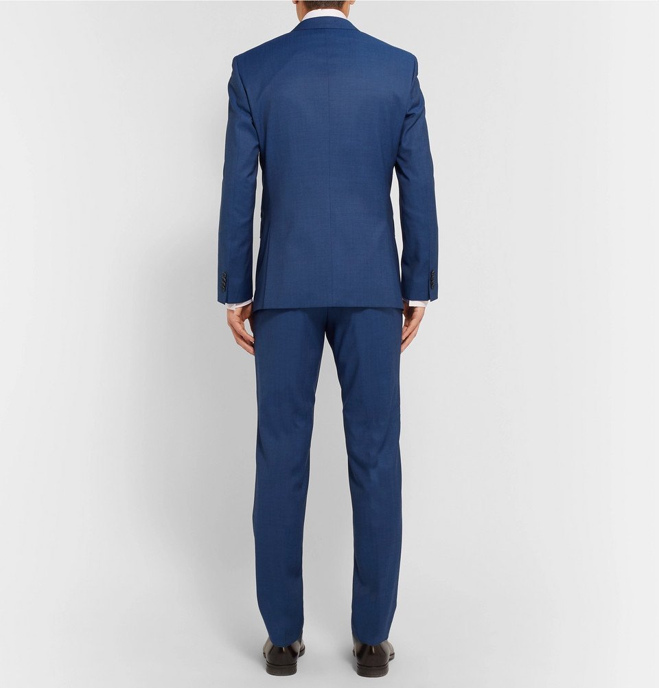 Hugo Boss - Navy Huge/Genius Slim-Fit Super 120s Virgin Wool Suit ...