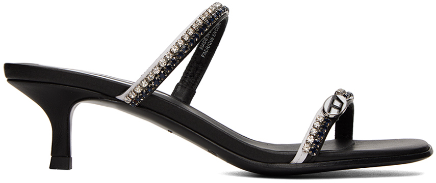 Diesel Black D-Kittie Heeled Sandals Diesel