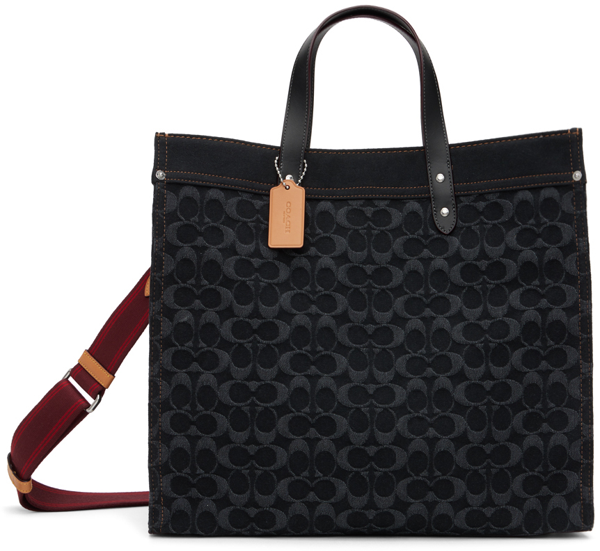 Coach 1941 Black Field 40 Denim Tote Coach 1941