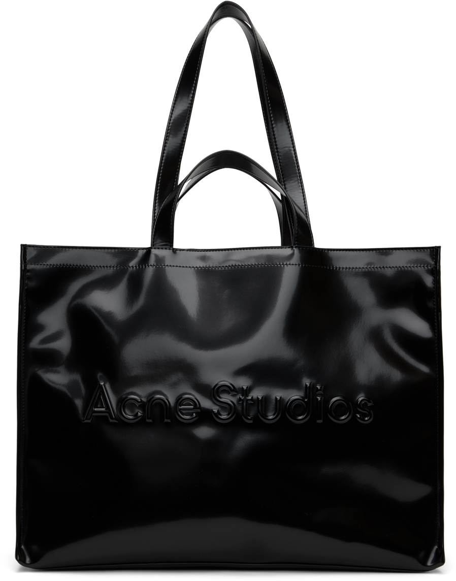 Acne Studios Black Embossed Tote Acne Studios
